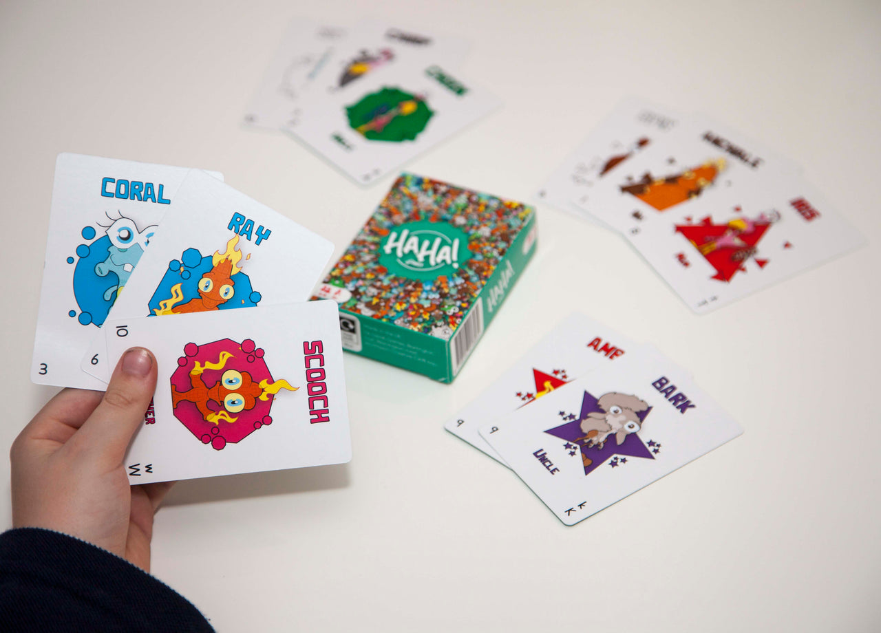 HAHA Games, card games to educate, stimulate and entertain.